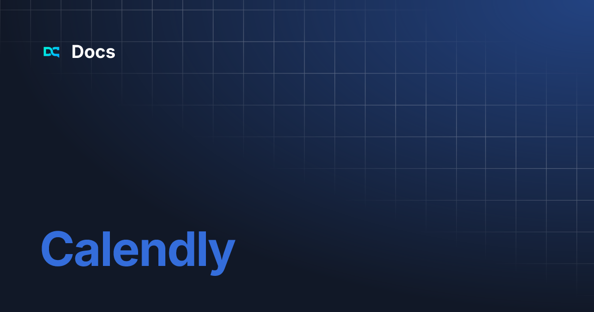 Calendly | Docs