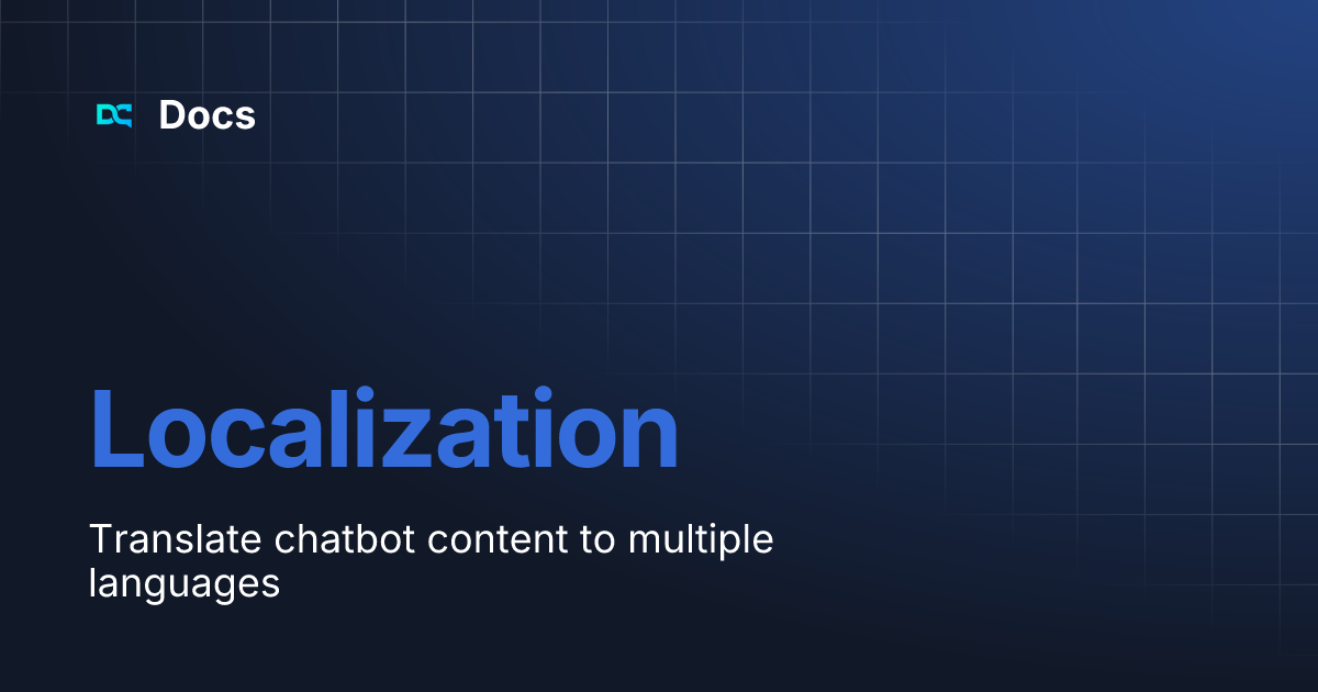 Localization | Docs